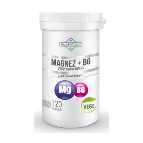 Soul Farm Premium Magnez B6 cytrynian magnezu Suplement diety, 120 | Sklep EMPIK.COM