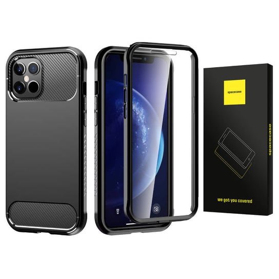 Spacecase Carbon 360 Iphone 12/12 Pro Czarny - SpaceCase | Sklep EMPIK.COM