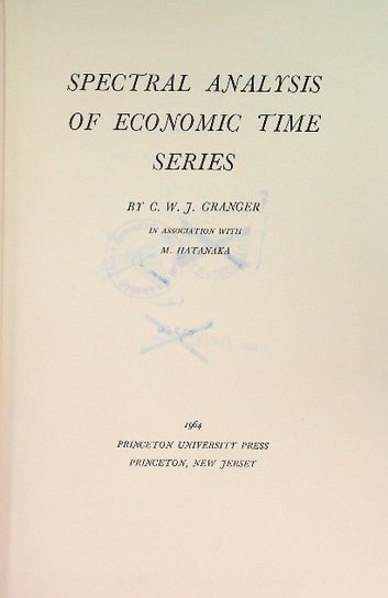 Spectral Analysis of Economic Time Series - Opracowanie zbiorowe ...