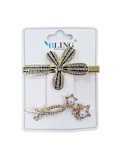 Spinki, Wsuwki Do Włosów Bling 2 Szt. – Złota, Typ Viii - Inna marka ...