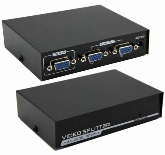 SPLITTER VGA klonowanie obrazu 1x2 - 250MHz - Inna marka | Sklep EMPIK.COM