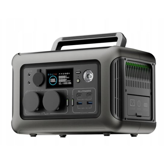 STACJA ŁADOWANIA MAGAZYN ENERGII PRĄDU UPS 600W POWERBANK 299Wh ...