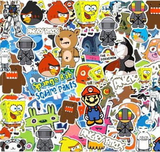 STICKERBOMB sticker bomb 100/50cm wzór 1 - Inna marka | Sport Sklep ...