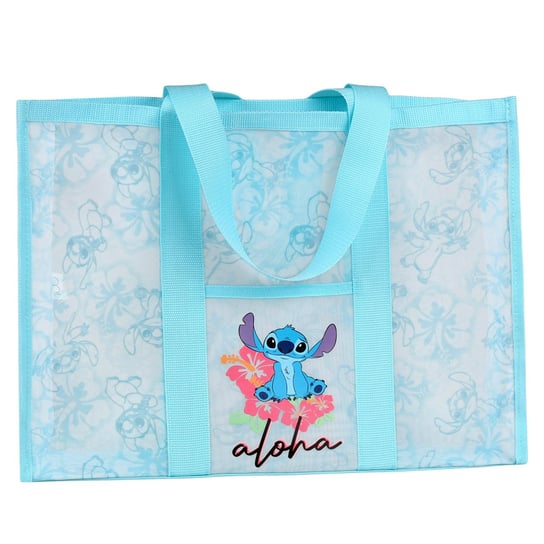 Stitch Disney Transparentna torba plażowa/ zakupowa, duża torba na ramię 47x35x10cm Uniwersalny ...