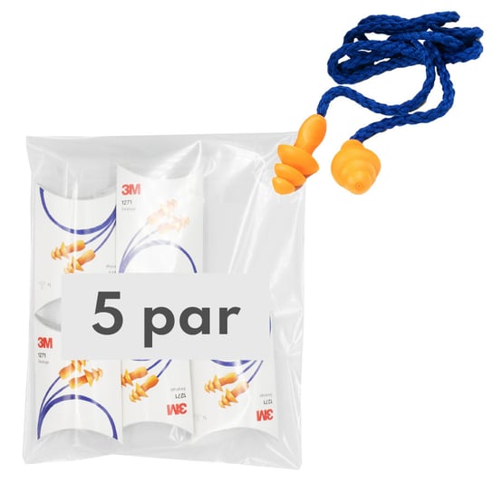 Stopery do uszu do samolotu, Zatyczki do spania 3M 1271 5 par - 3M | Sklep EMPIK.COM