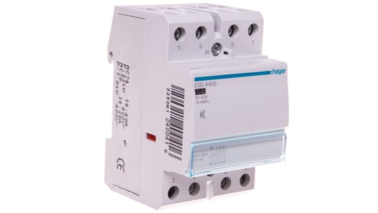 Stycznik modułowy cichy 40A 4Z 0R 24V AC/DC ESD440S - HAGER POLO ...