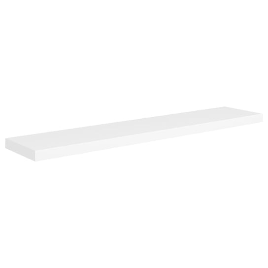 Stylowa Półka Ścienna MDF Plaster Miodu Metal Biała 120x23,5x3,8 cm ...
