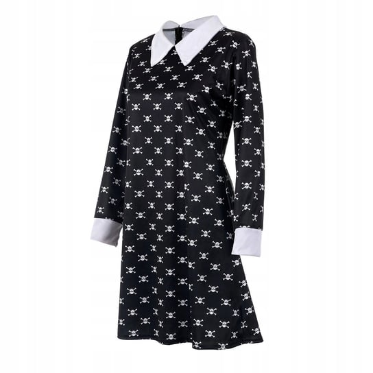 SUKIENKA WEDNESDAY ADDAMS PRZEBRANIE NA HALLOWEEN W CZASZKI KOSTIUM ...