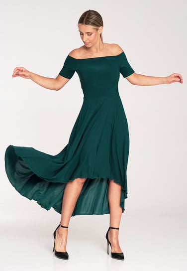 Suknia wieczorowa maxi - zielona sukienka wieczorowa M1032 rozmiar M - FIGL | Moda Sklep EMPIK.COM