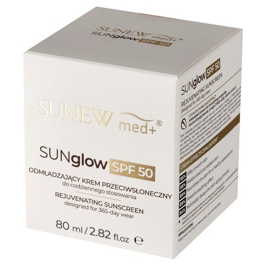 SunewMed+ SUNglow SPF50, Odmładzający krem przeciwsłoneczny, UVA UVB, 80ml | Sklep EMPIK.COM