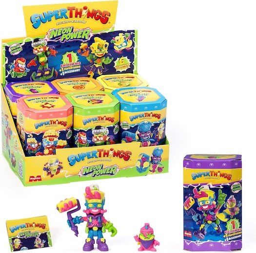 SUPER Zings THINGS Seria 11 Kazoom Neon Power Kid Box 6 Figurek ...