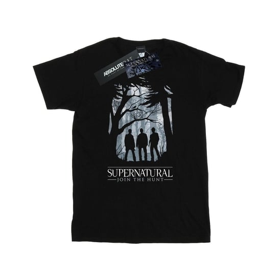 Supernatural Damska Bawełniana Koszulka Typu Boyfriend Z Konturem Grupy ...