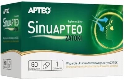 Suplement diety, Apteo Sinuapteo Zatoki 60 Kapsułek | Sklep EMPIK.COM