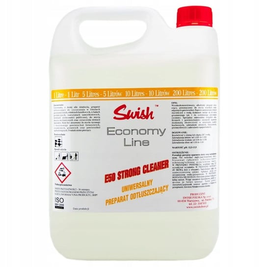 Swish E 50 Uniwersalny Płyn Odtłuszczający 5 L - SWISH | Sklep EMPIK.COM