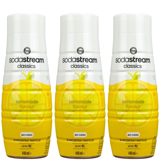 Syrop lemoniada SODASTREAM Lemonade, 3 szt. - 440ml bez cukru napój ...