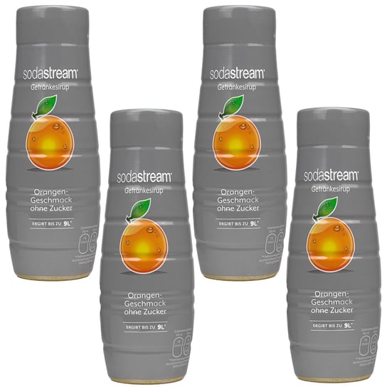 Syrop pomarańczowy SODASTREAM Orange, 4 szt. - bez cukru 440 ml ...