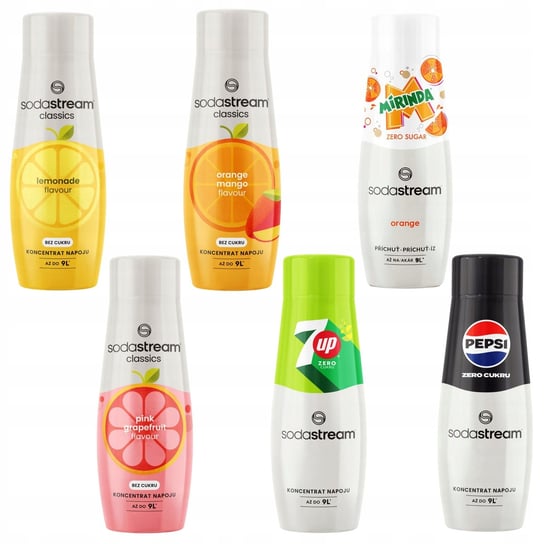 Syrop Sodastream Pepsi Max, 7Up Free, Mirinda Zero, Mango, Grejpfrut ...