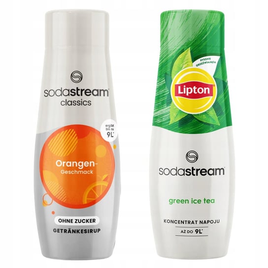 Syropy SodaStream Orange Zero Pomarańcza Bez Cukru + Lipton Ice Tea ...