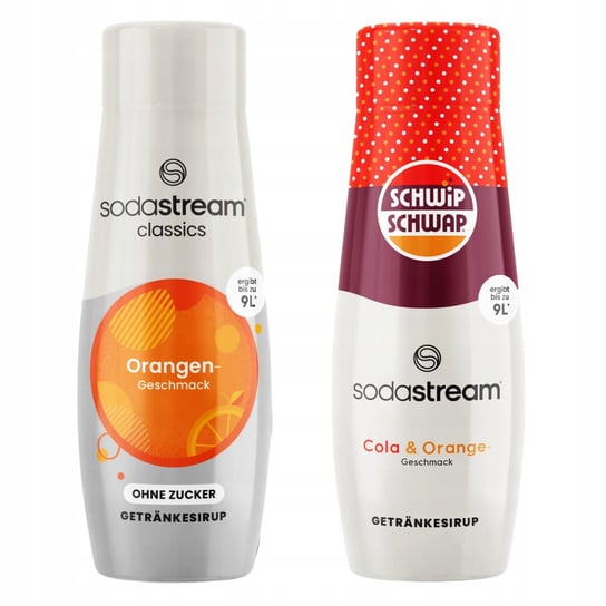 Syropy SodaStream Orange Zero Pomarańcza Bez Cukru + Shwip Shwap Cola ...