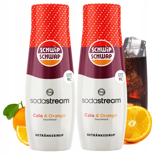 Syropy Sodastream Shwip Shwap Cola z Pomarańczą Zestaw 2 Koncentratów ...