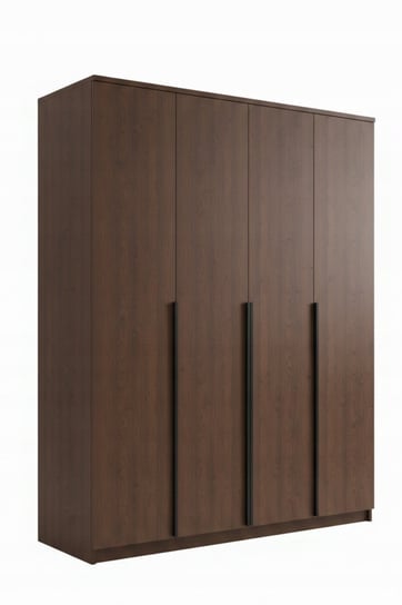 SZAFA UCHYLNA 200cm Dąb Okapi/Orzech Tiza 4-Drzwiowa Duża Garderoba ...