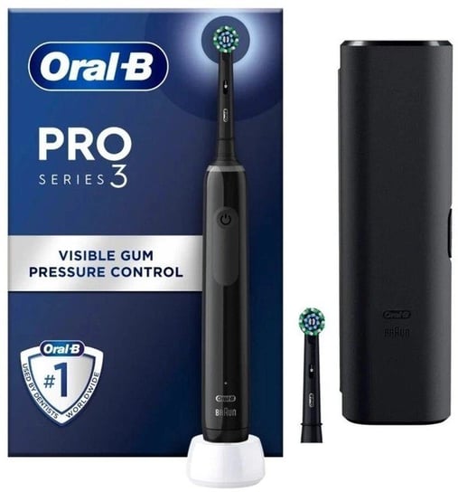 Szczoteczka Elektryczna Oral-B Pro 3 3500 Czarna - Oral-B | AGD Sklep EMPIK.COM