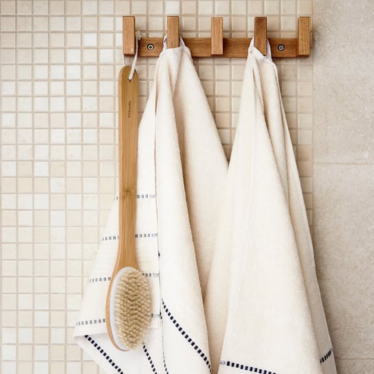 Szczotka SPAZZO naturalna z rączką do masażu na sucho i mokro 41,5x6 ...