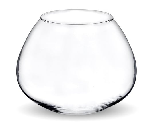 Szeroki Wazon Szklany Przeźroczysty 17X19X19 - Art-Pol | Sklep EMPIK.COM