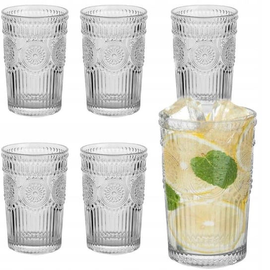 SZKLANKI DO WODY DRINKÓW NAPOJÓW 340 ML WYSOKIE ZESTAW 6 SZTUK LONG ...