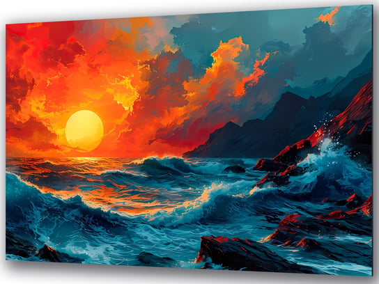 Szklany obraz Morze Zachód Krajobraz 36x23 cm - Inna marka | Sklep ...