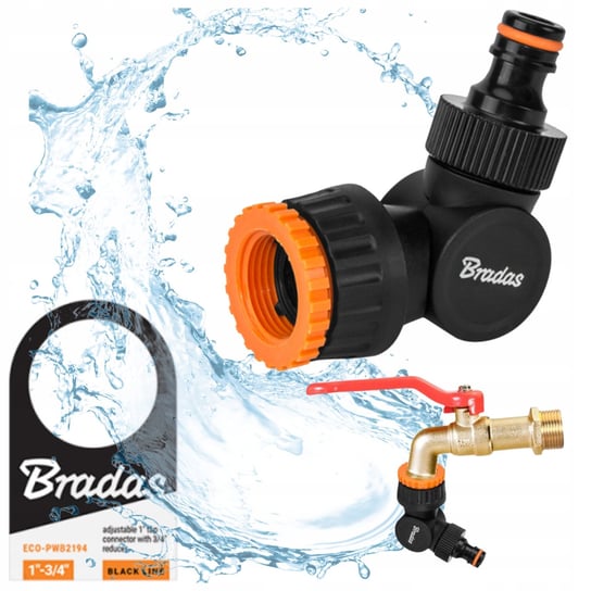 Szybkozłączka Regulowana Adapter Bradas Przyłącze na Kran 1" Redukcja 3 ...
