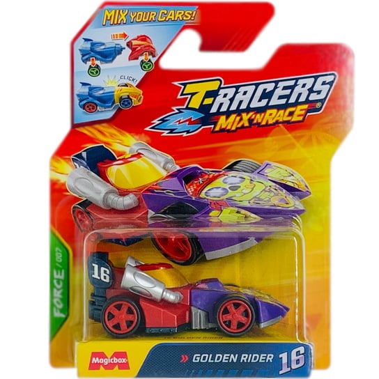 T-RACERS 2.0 MIX 'N RACE MAGIC BOX FORCE 007 AUTO POJAZD GOLDEN RIDER ...