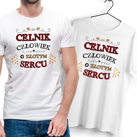 T-Shirt Dla Clenika Celnik biały Na Prezent z Dowolnym Nadrukiem ...
