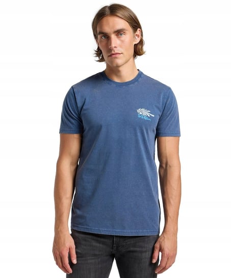 T-shirt Lee MEDIUM LOGO TEE 112364593 Orion Blue XXL - LEE | Moda Sklep ...