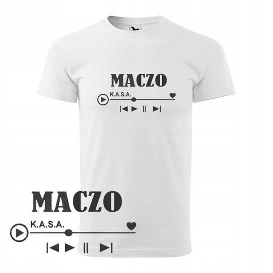 T-Shirt Męski Z Muzyką Maczo M Krótki Rękaw Haft Prezent Dzień Chłopaka ...