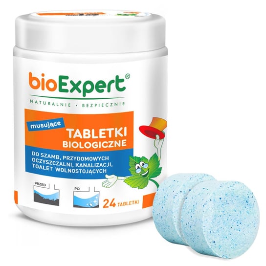 Tabletki BIOLOGICZNE bioExpert 24 szt. Tabletki do SZAMBA na ZAPACH 2 ...