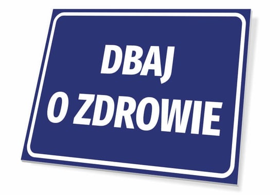 Tabliczka Dbaj o zdrowie 30x21cm - Wally | Sklep EMPIK.COM