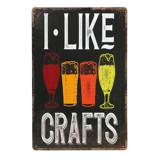 Tabliczka dekoracyjna metalowa I LIKE CRAFTS - Inna marka | Sklep EMPIK.COM