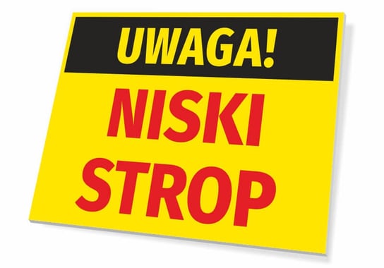 Tabliczka Uwaga Niski strop 15x10,5cm - Wally | Sklep EMPIK.COM