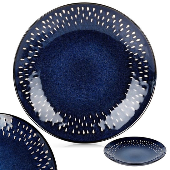 Talerz deserowy ceramiczny granatowy 22 cm - Siaki Collection | Sklep ...