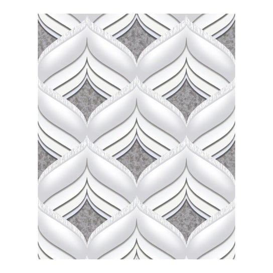 tapeta hp 550202 romby liść szara lila brokat liliowa - Inny producent ...