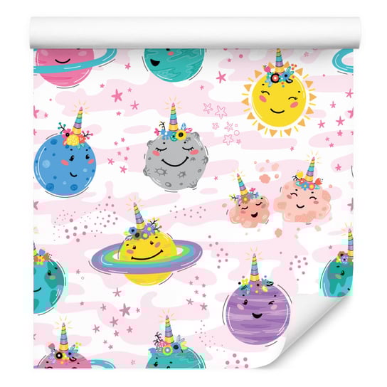 Tapeta Ścienna Dla Dziewczynki Gwiazdy Planety - Muralo | Sklep EMPIK.COM