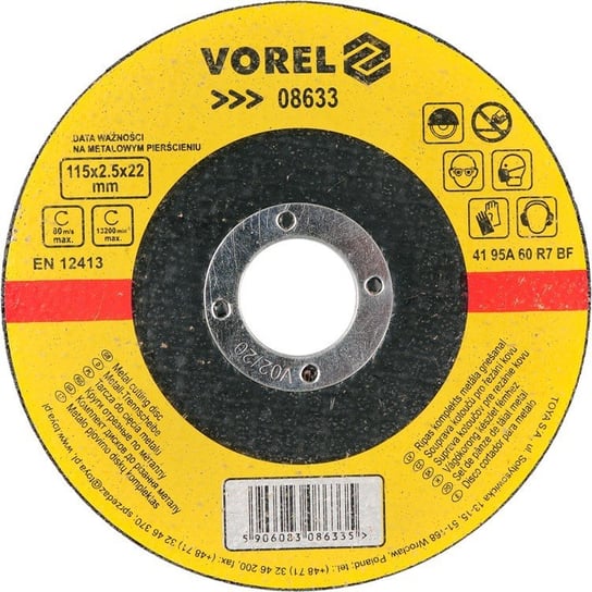 Tarcza Do Cięcia Metalu 115X2,5X22 08633 Vorel - VOREL | Sklep EMPIK.COM
