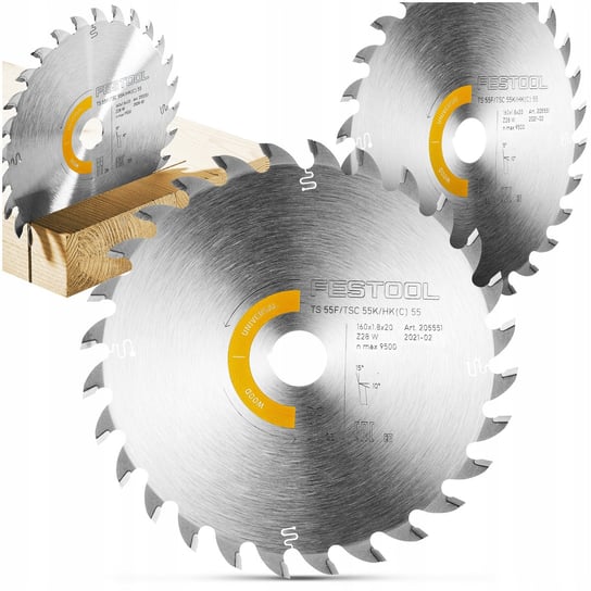 Tarcza Do Drewna Zagłębiarki 160mm Piła Tarczowa Festool 205551 28 ...