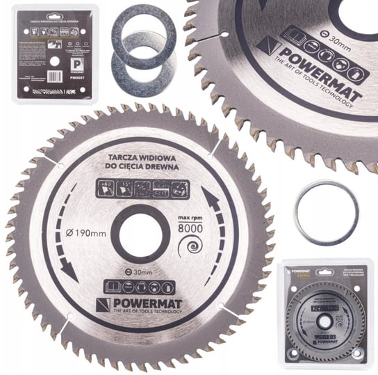 Tarcza Widiowa Do Drewna Piły Piła 190 X 30 Mm 60Z - Powermat | Sklep EMPIK.COM