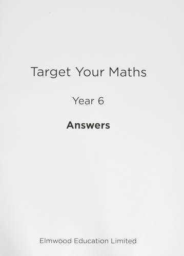 Target Your Maths Year 6 Answer Book - Stephen Pearce | Książka w Empik