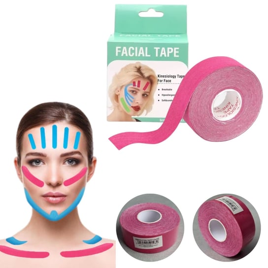 Taśma Kinezjologiczna Tape Taping Tejpy Plastry Na Twarz Do Liftingu 2,5 Cm | Sklep EMPIK.COM