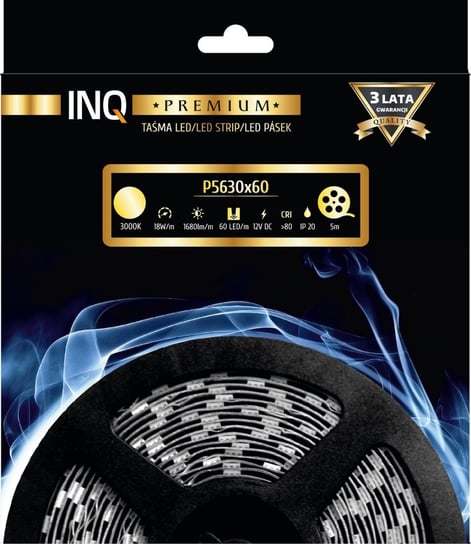 Taśma LED INQ P5630-60-20-WW-5, 18 W, 5 m - INQ | Sklep EMPIK.COM
