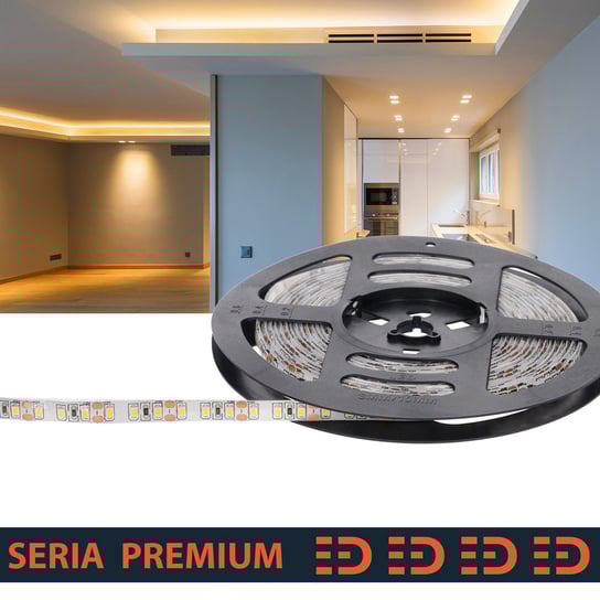 Taśma LED Premium IP63 12V 120led 3000K SMD2835 rolka 5m - Prescot ...