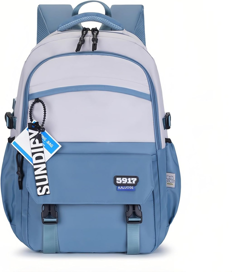 Teen Boys School Backpack Solid Color Casual Girls School Book Bags ...
